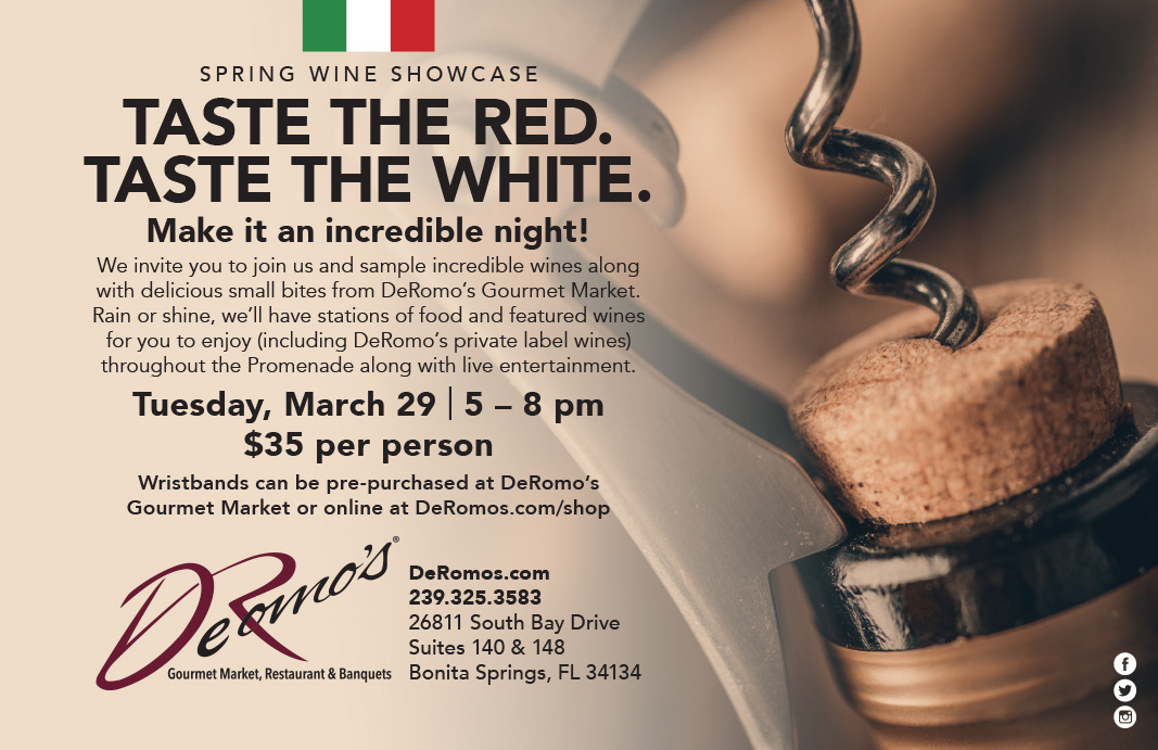 DeRomo’s Spring Wine Showcase | DeRomo’s Gourmet Market & Restaurant ...